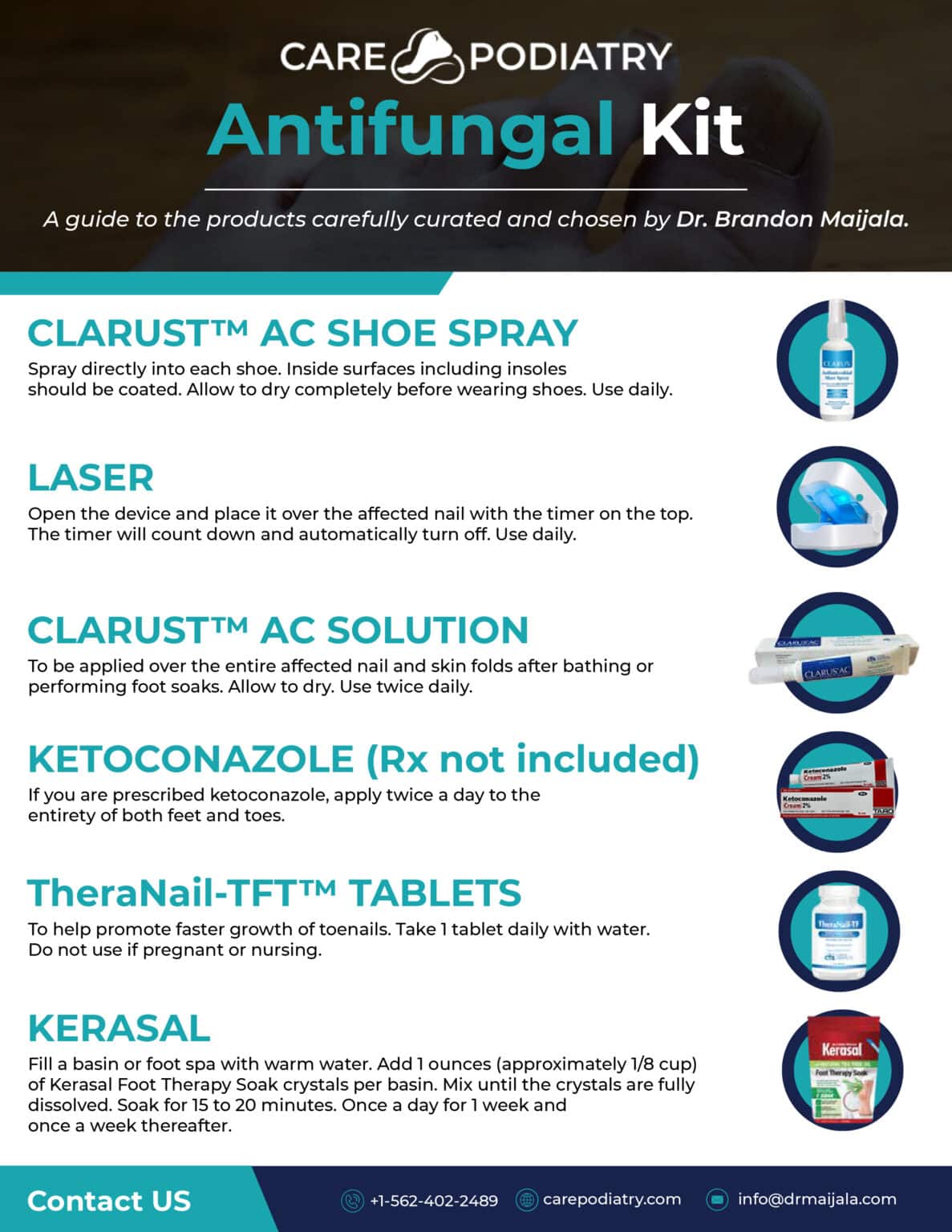 Podiatrist-Curated Antifungal Kit by Dr. Brandon Maijala